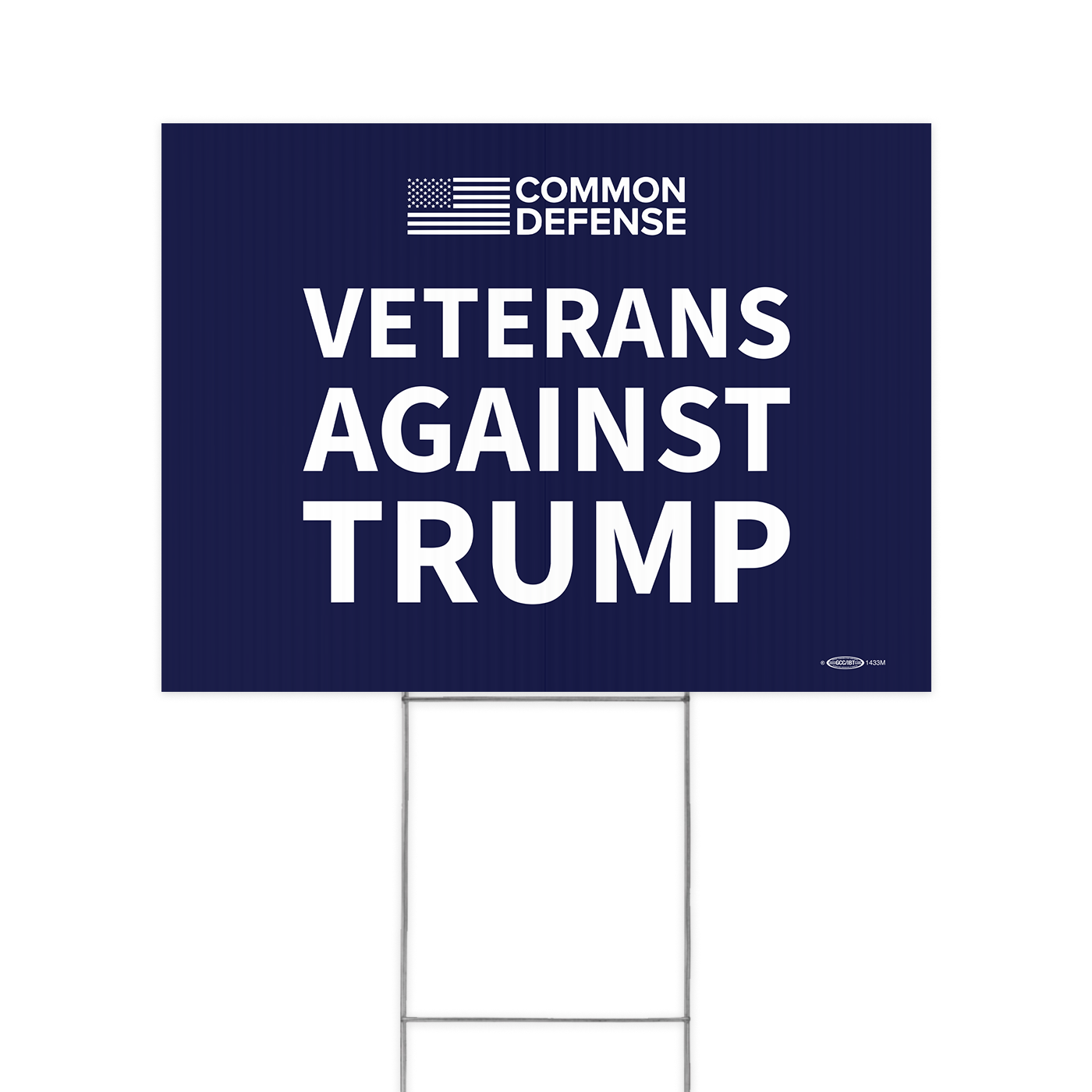 Veterans Against Trump Yard Sign – Common Defense