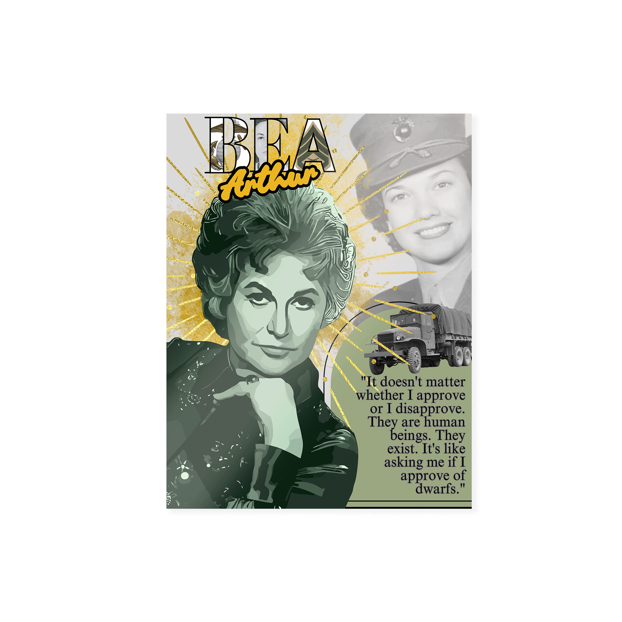 Bea Arthur Poster – Common Defense